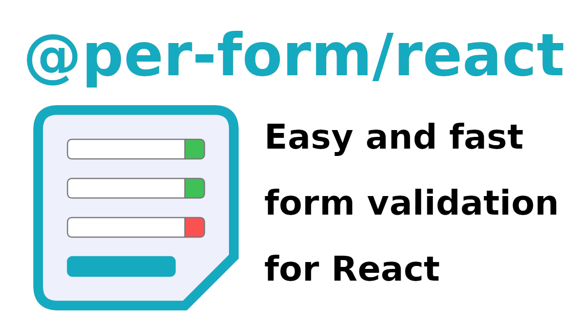 Getting started | @per-form/react Getting started | @per-form/react